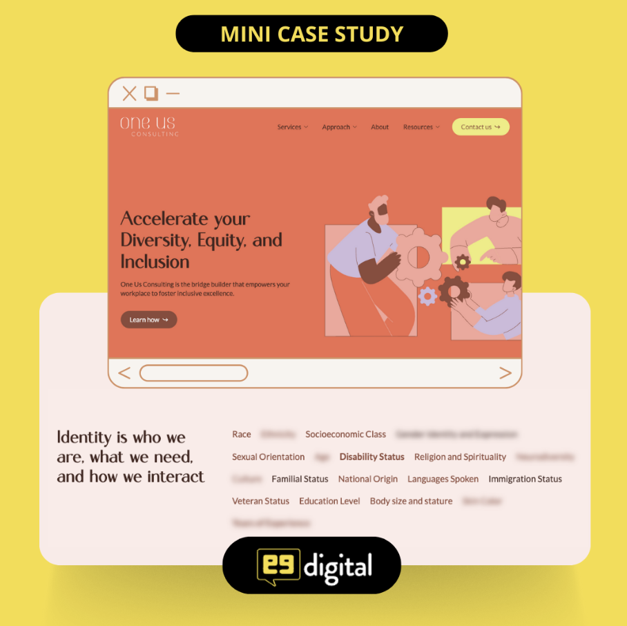 Consulting Website Design Case Study: One Us Consulting